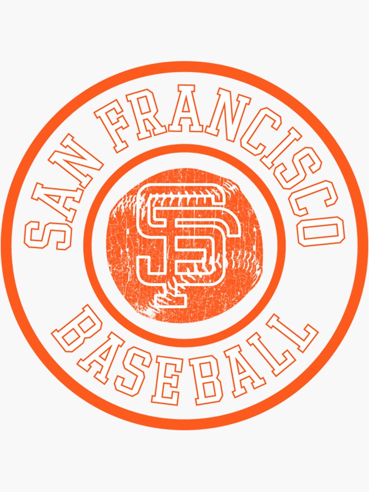 "Vintage SF San Francisco-Baseball Cali Gift Pullover " Sticker for ...
