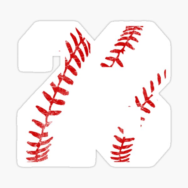 "Vintage Worn Baseball Mom 23 Jersey Baseball Number 23 " Sticker for ...