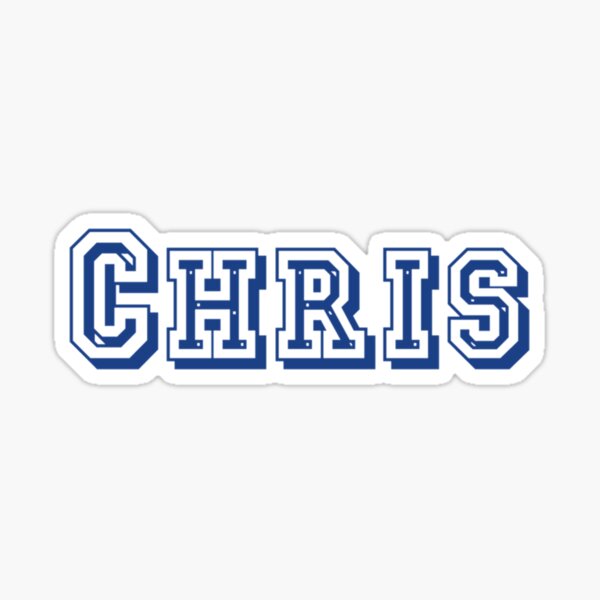 "Chris " Sticker for Sale by Digitalshoppng | Redbubble