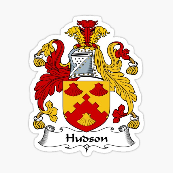 "Hudson " Sticker for Sale by HaroldHeraldry | Redbubble