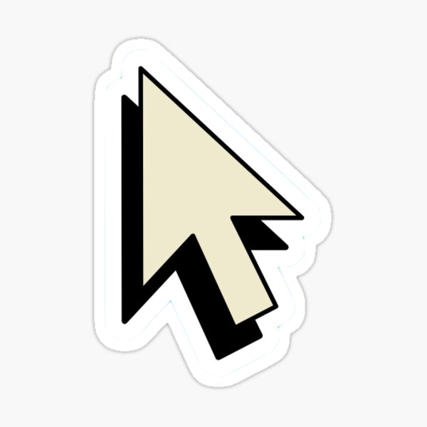 "Cursor sticker" Sticker for Sale by OkRandom | Redbubble