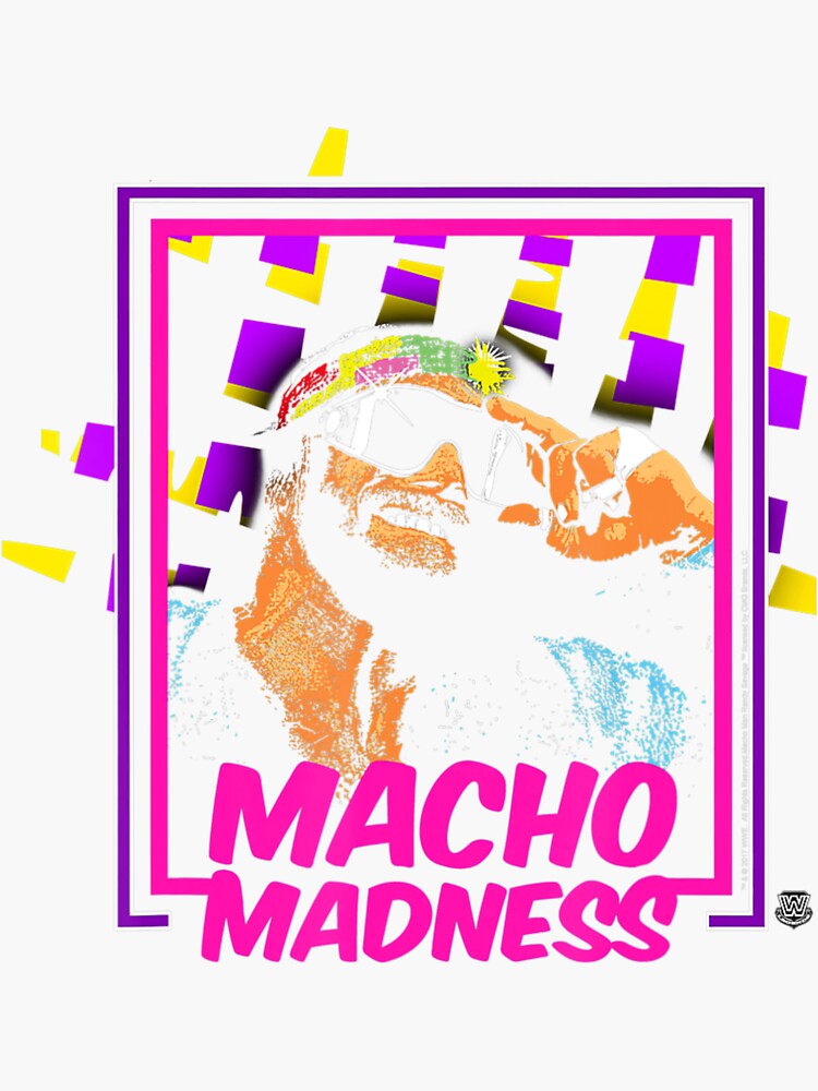 "Wwe Macho Madness" Sticker for Sale by HasanKan | Redbubble