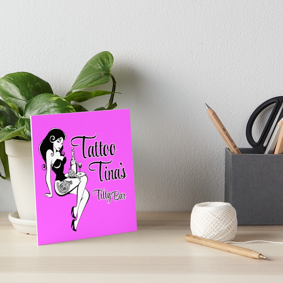 "Tattoo Tina's" Art Board Print for Sale by Irish-Nostalgia | Redbubble