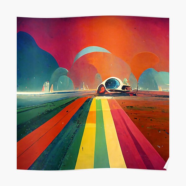 "Over the rainbow" Poster for Sale by retroFlow | Redbubble