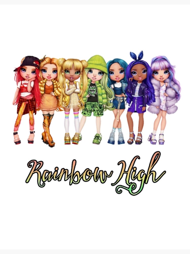 "Rainbow High Dolls Characters" Poster for Sale by rajnagar1107 | Redbubble