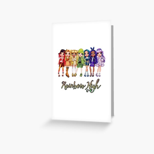 "Rainbow High Dolls Characters" Greeting Card for Sale by rajnagar1107 ...