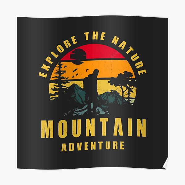 "Explore the nature mountain adventure cute design for campinglife ...
