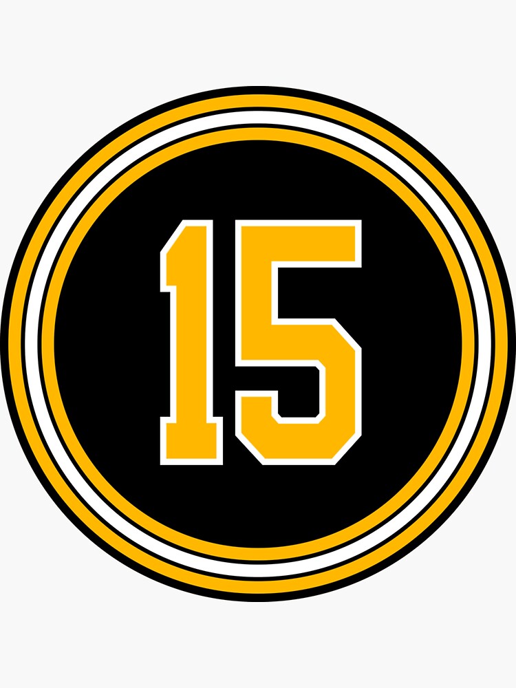 "Milt Schmidt Number 15 Jersey Boston Bruins Inspired Sticker" Sticker ...
