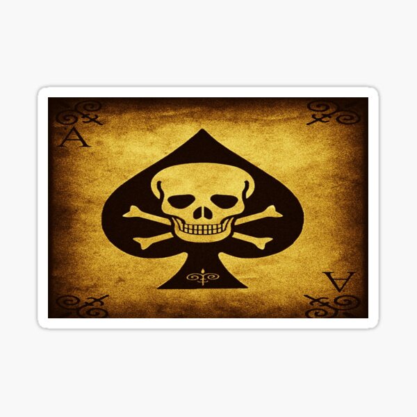 "Golden card ace" Sticker for Sale by Pelimen | Redbubble