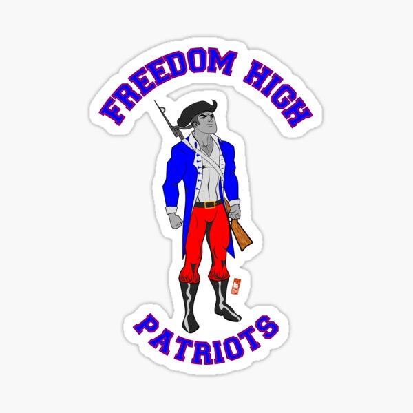 "Freedom Patriot Mascot" Sticker for Sale by Hei-Yu-Fan-Art | Redbubble