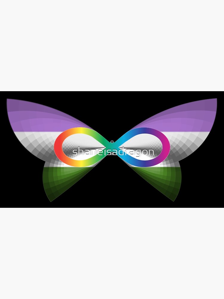"Neurodivergent Genderqueer Pride Butterfly" Poster by shaneisadragon ...