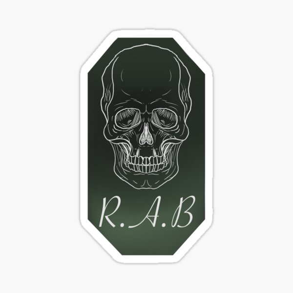 "R.A.B" Sticker for Sale by willowxiv | Redbubble