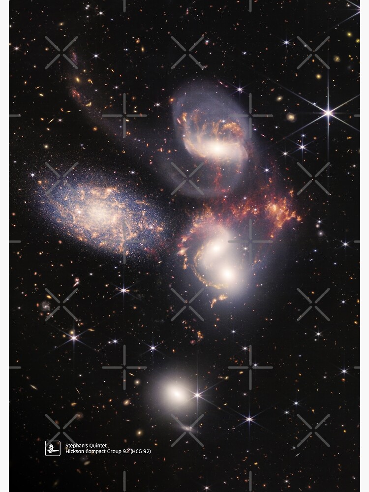 "Stephan’s Quintet, Hickson Compact Group 92 (HCG 92) (James Webb/JWST ...