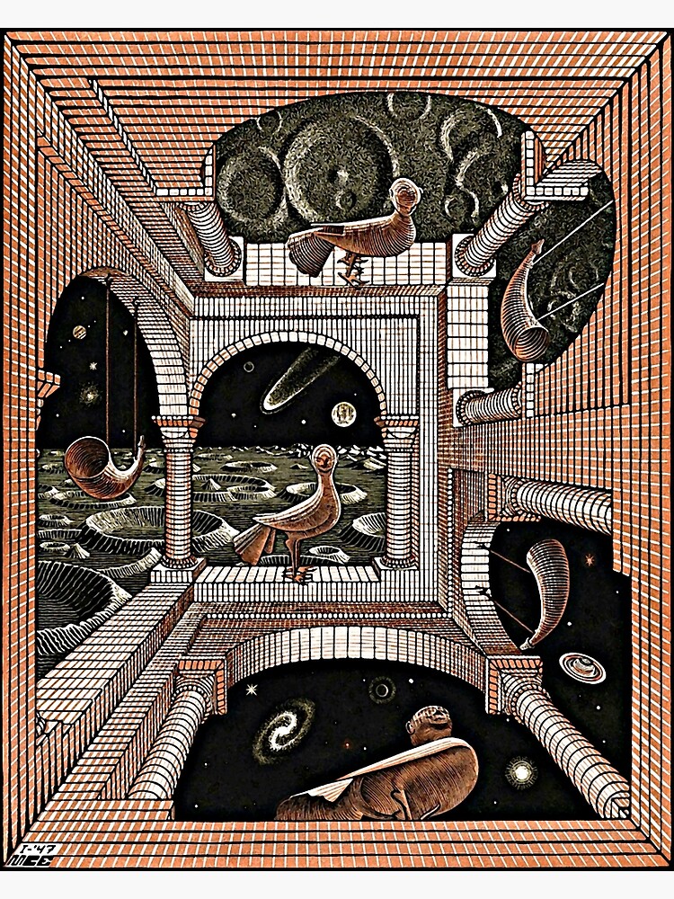 "Another World II Escher Art Print 1947 Imp-Art Maurits Cornelis Escher ...