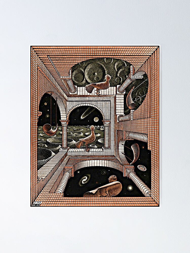 "Another World II Escher Art Print 1947 Imp-Art Maurits Cornelis Escher ...