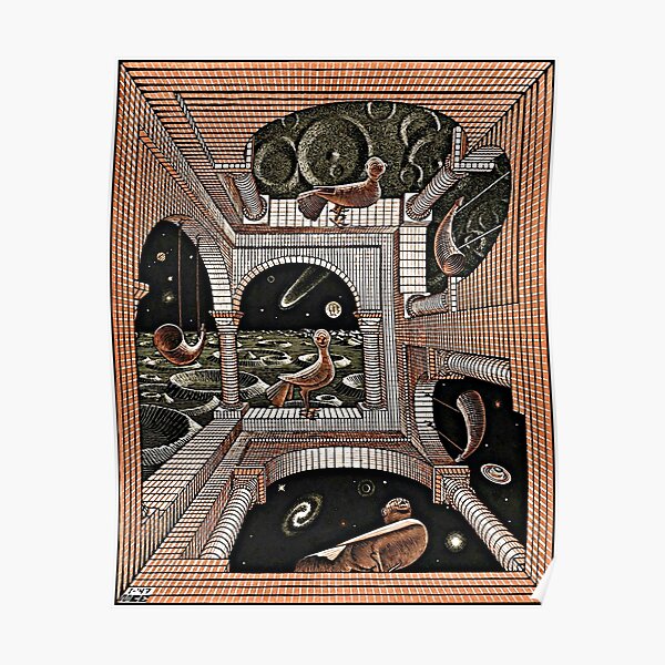 "Another World II Escher Art Print 1947 Imp-Art Maurits Cornelis Escher ...