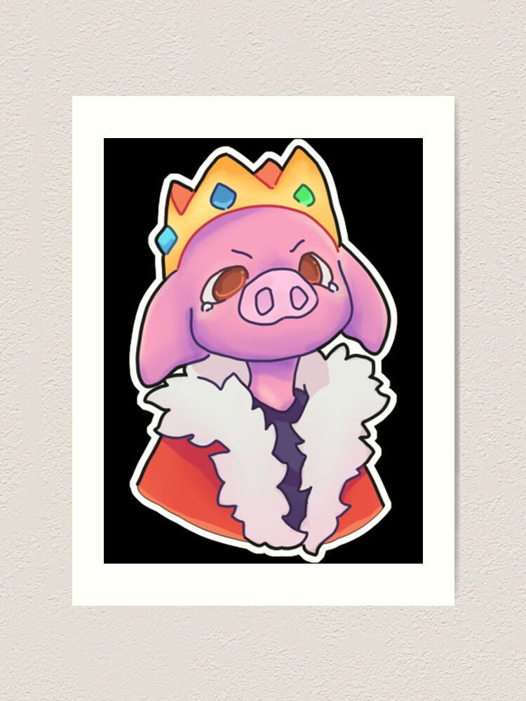 "Technoblade King Pig" Art Print for Sale by Joanna-Asia | Redbubble