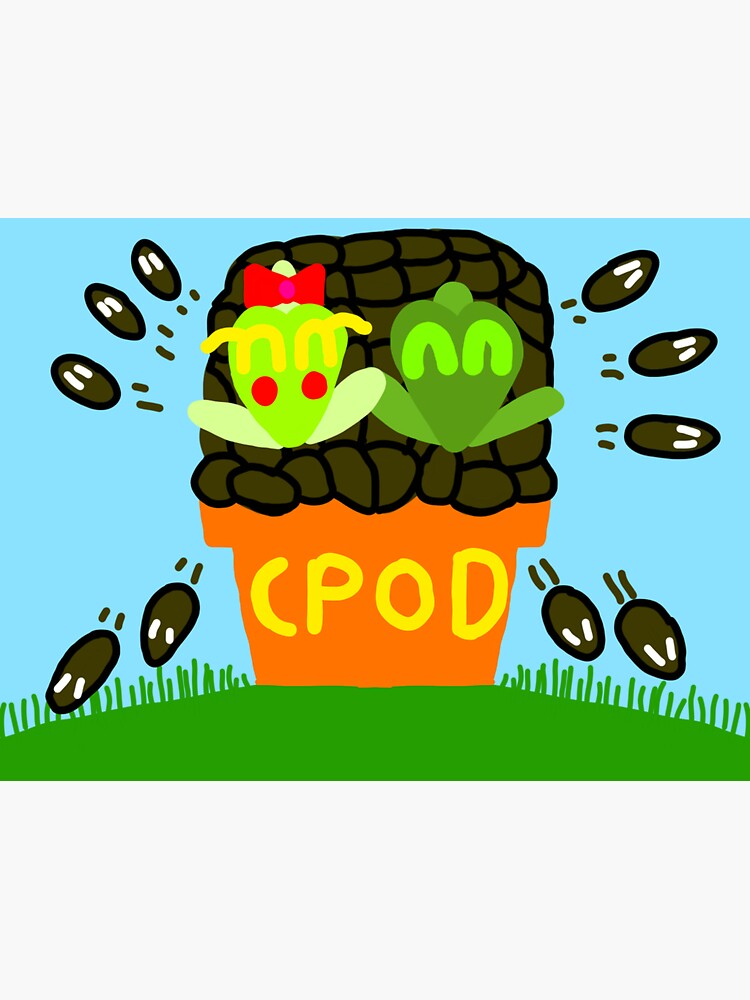 "CPOD Cartoon Logo " Sticker for Sale by CPODdotFUN | Redbubble