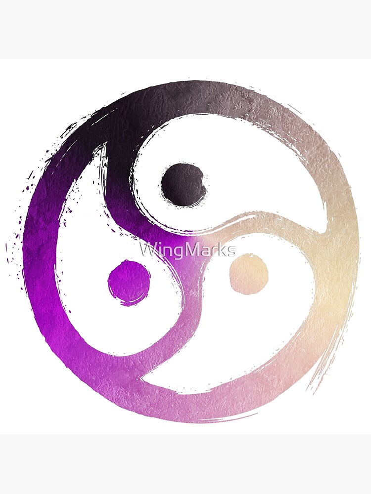 "BDSM Triskelion Asexual Ace Aro Demi Pride" Metal Print by WingMarks ...