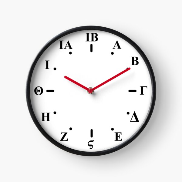 Reloj «Reloj Numeral Griego» de pokedude140 | Redbubble