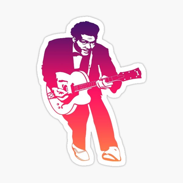 "chuck berry" Sticker for Sale by BYROSALINDA | Redbubble