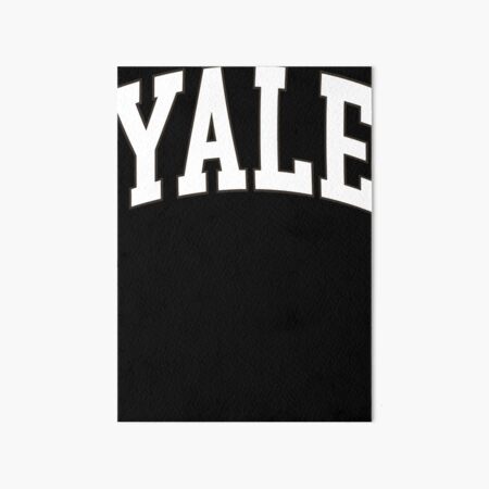"yale - college font curved" Art Board Print for Sale by CliffSimpson ...