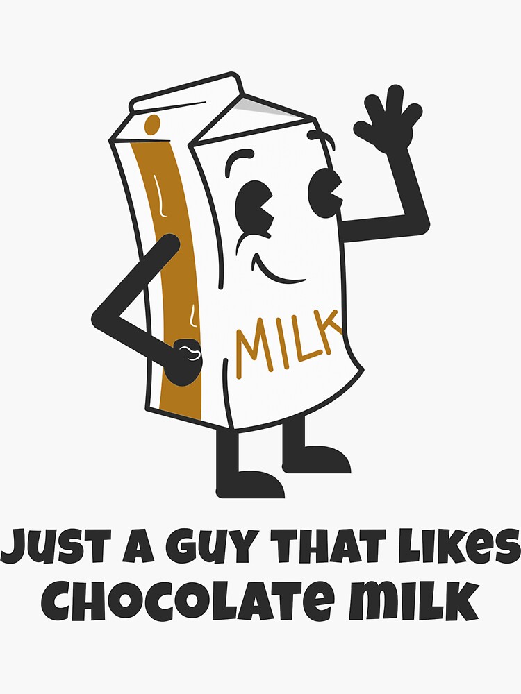 "♥ Chocolate Milk" Sticker for Sale by Popecm | Redbubble