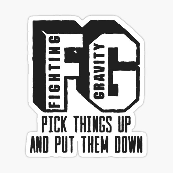 "Fighting gravity " Sticker for Sale by Zoliro | Redbubble