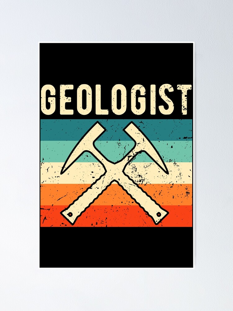 "Retro Vintage Geology Geologist" Poster for Sale by NestaReign | Redbubble