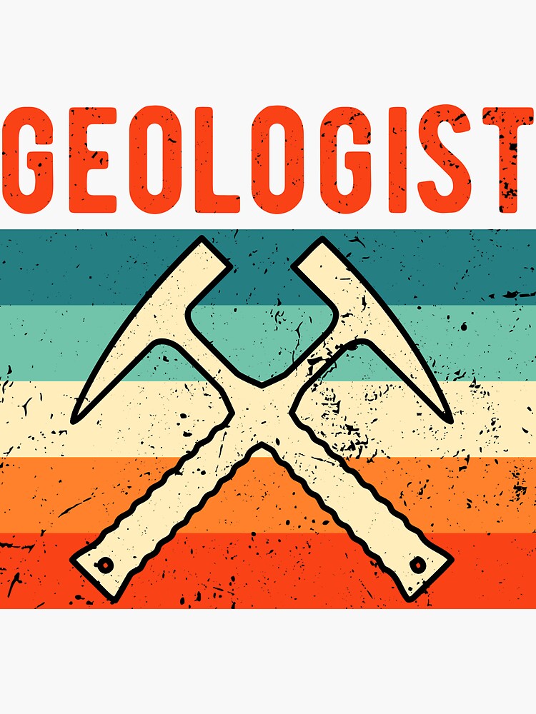 "Retro Vintage Geology Geologist" Sticker for Sale by NestaReign ...
