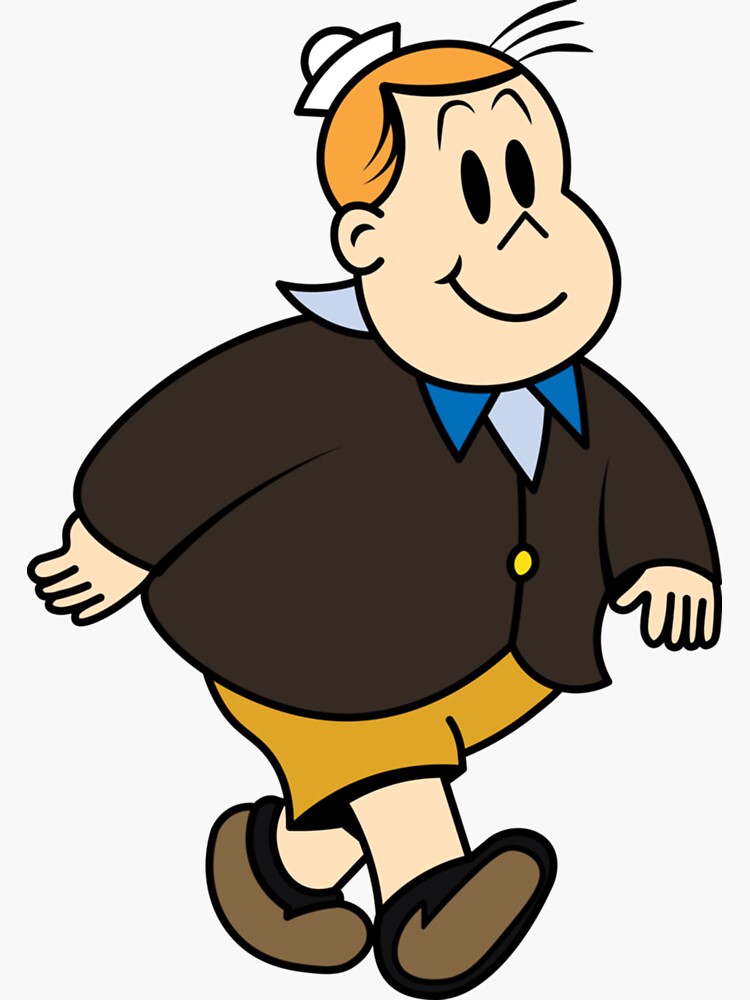 "Tubby From Little Lulu Cartoon Sticker" Sticker for Sale by ...