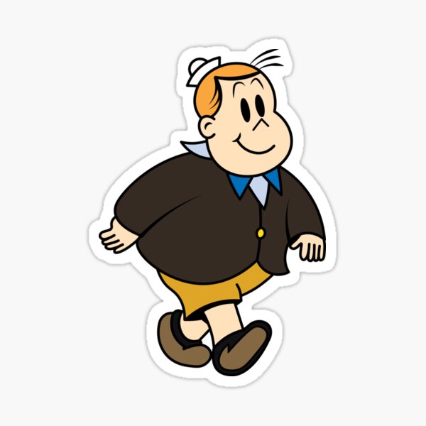 "Tubby From Little Lulu Cartoon Sticker" Sticker for Sale by ...