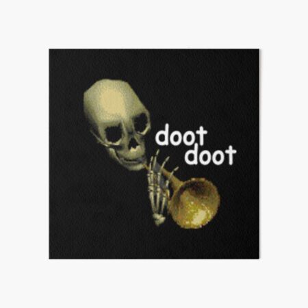 "skull trumpet doot doot meme" Art Board Print for Sale by beeeboooop ...