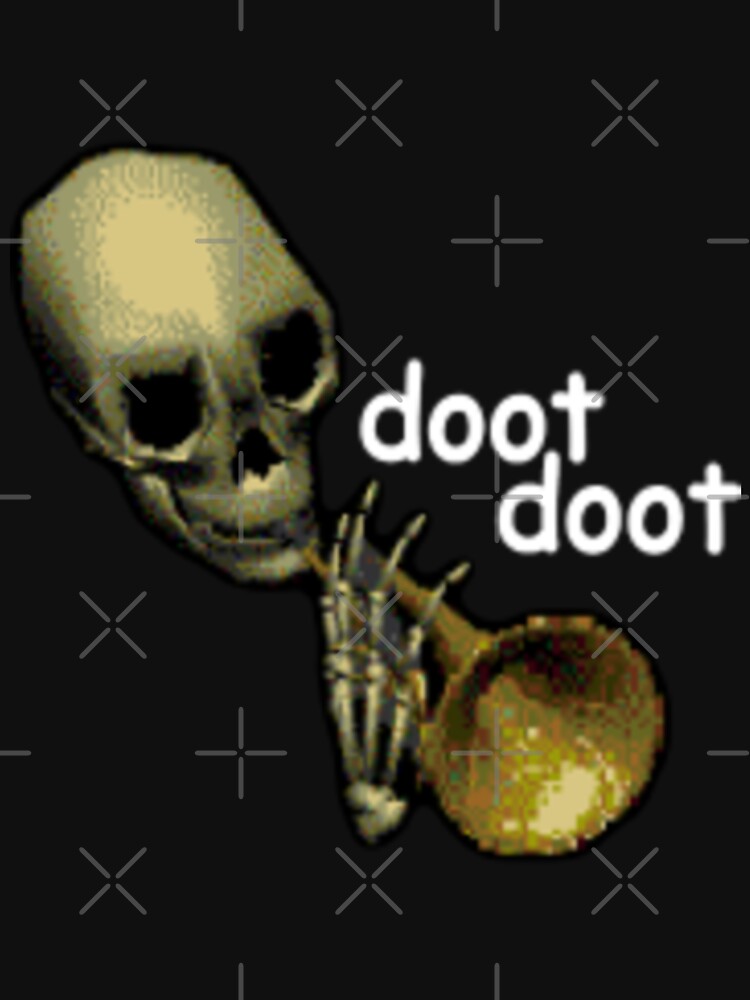 "skull trumpet doot doot meme" T-shirt for Sale by beeeboooop ...