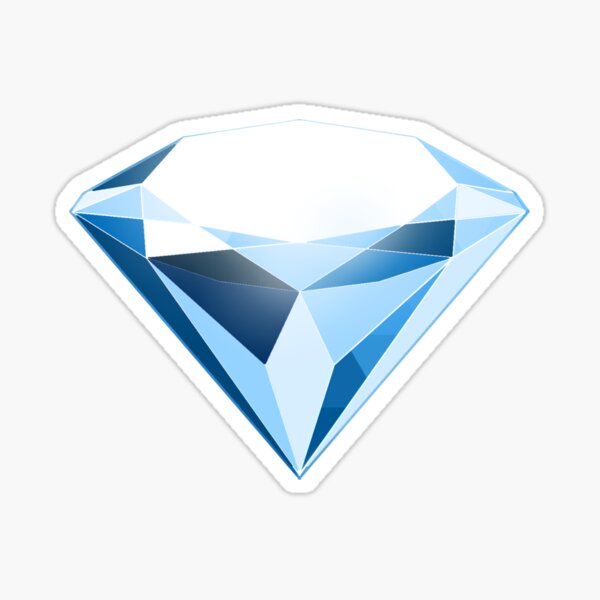 "blue diamond" Sticker for Sale by riidesignss | Redbubble