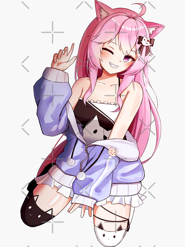 "VShojo Nyatasha Nyanners" Sticker for Sale by Nivison | Redbubble