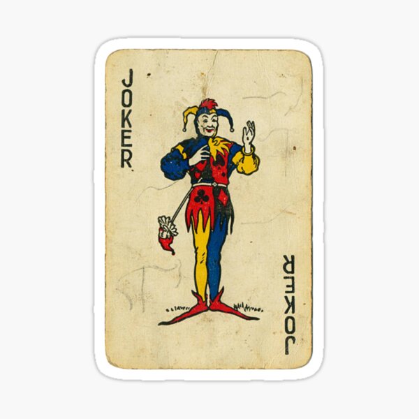 "JOKER CARD" Sticker for Sale by Hajat12 | Redbubble