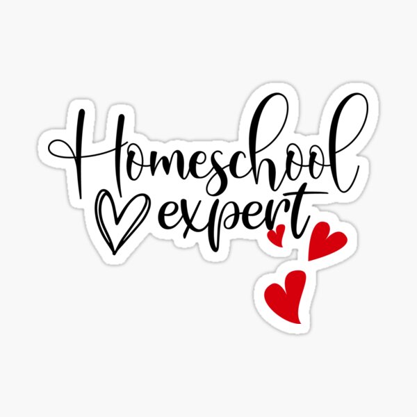 "Homeschool Expert " Sticker for Sale by IdeaIllustrator | Redbubble