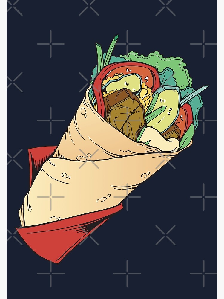 "Doner Dürüm Doner Kebab Doner Wrap Sandwich" Poster for Sale by Uhhnad ...