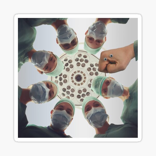 "Scrubbed Up" Sticker for Sale by GollyWillikers | Redbubble