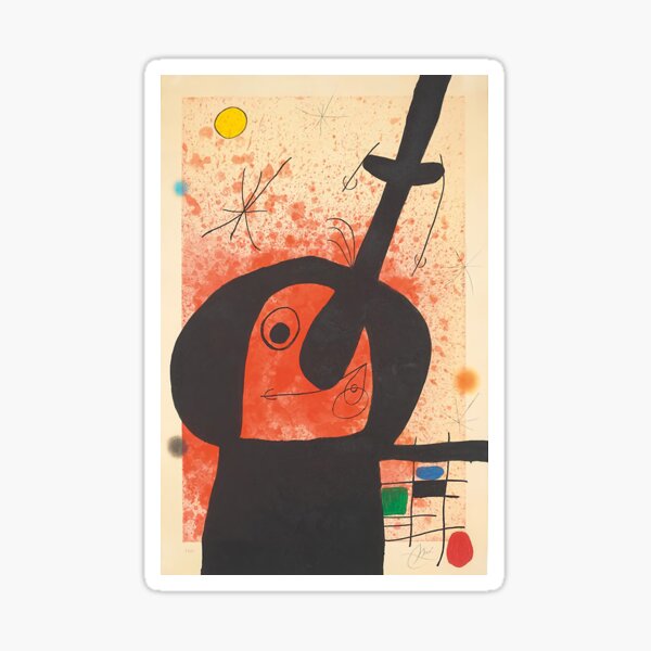"joAn miRo" Sticker for Sale by obettina63 | Redbubble