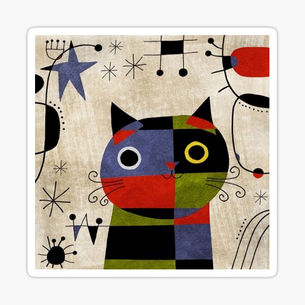 "joAn miRo" Sticker for Sale by obettina63 | Redbubble