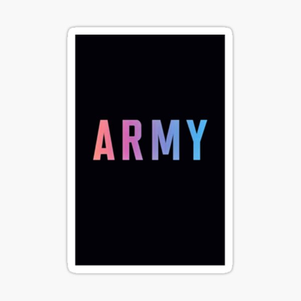 "BTS-ARMY " Sticker for Sale by VintCondition | Redbubble
