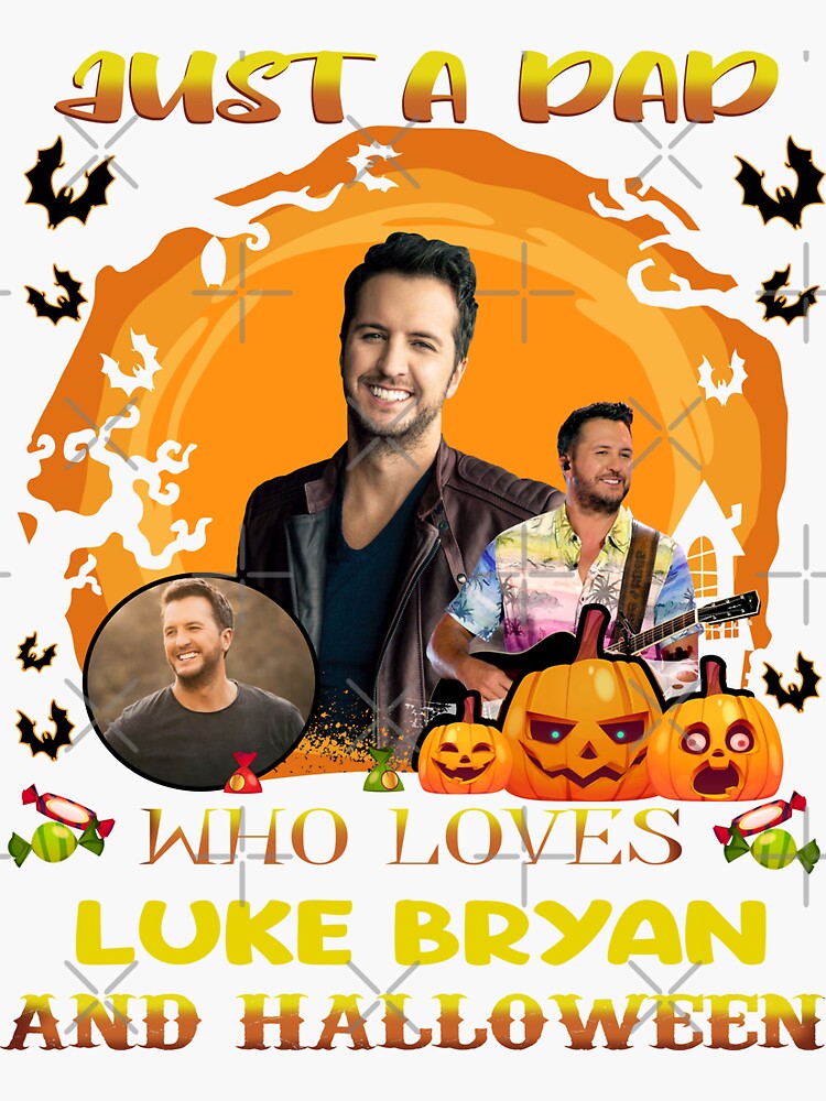 "Just A Dad Who Loves Luke And Halloween" Sticker for Sale by ...
