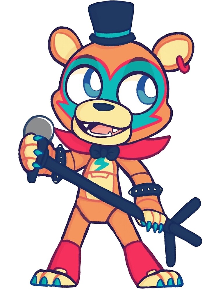 "FNAF- Five Nights At Freddy's, Freddy Fazbear Security Breach Sticker ...