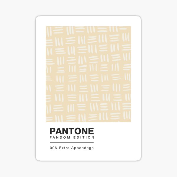 "Pantone Color - Extra Appendage" Sticker for Sale by AllisonDawn15 ...