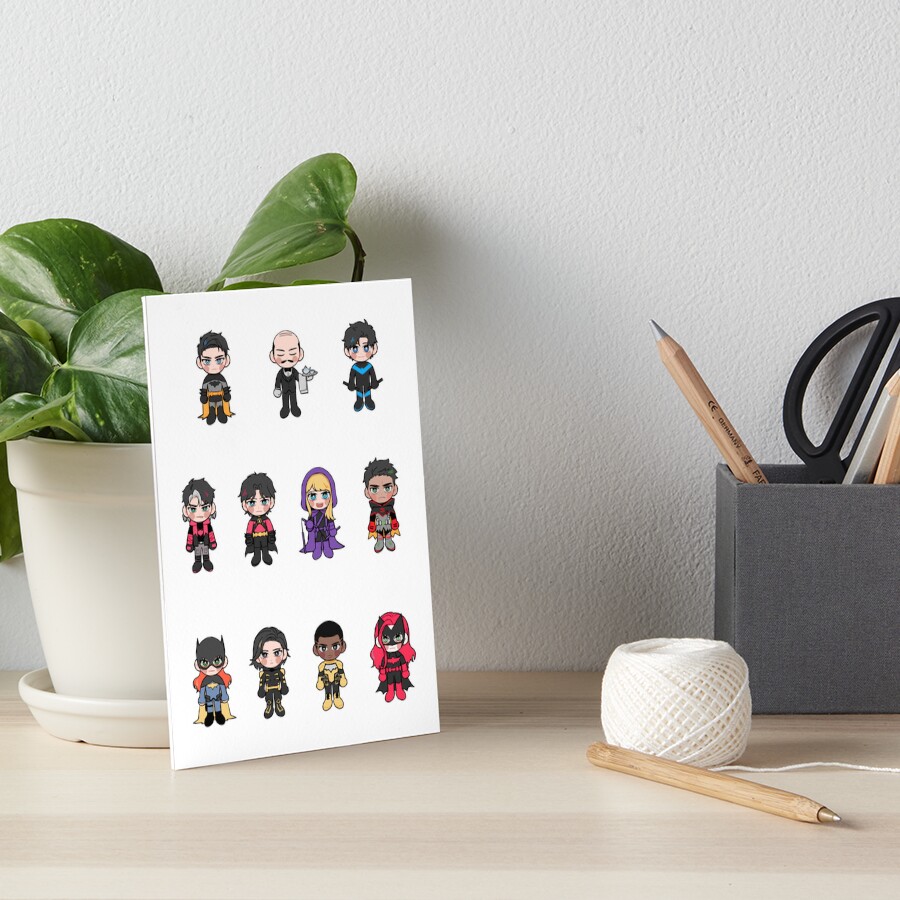 "BATFAM STICKER" Sticker for Sale by firepotato | Redbubble