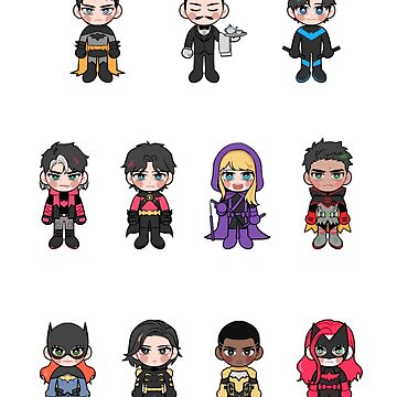 "BATFAM STICKER" Sticker for Sale by firepotato | Redbubble