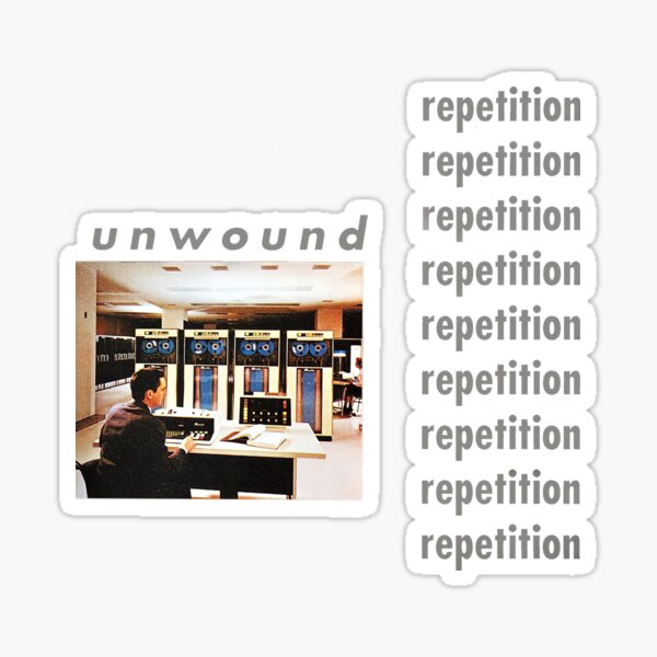 "Repetition Unwounds 1996" Sticker for Sale by RitaStep | Redbubble
