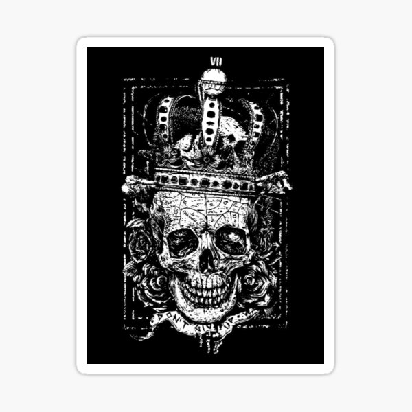 "skeleton emperor" Sticker for Sale by HOUS3OFBLACKART | Redbubble